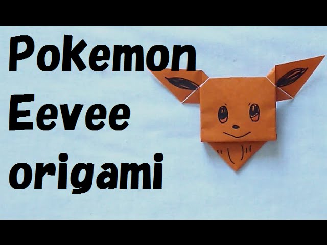 Origami Pokemon Eevee Instructions Eevee Paper Craft By Tbterra On