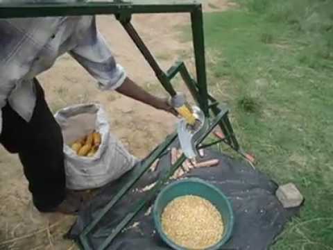 My latest maize shelling machine operated using hands it's the first of ...