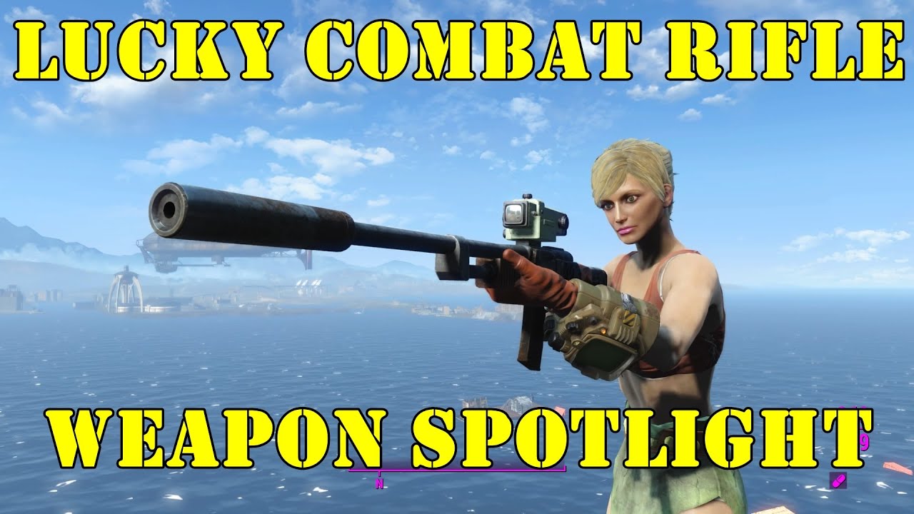 Fallout 4: Weapon Spotlights: Lucky Combat Sniper Rifle - YouTube