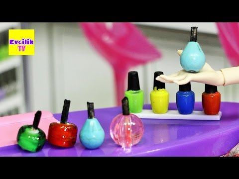 Kendin Yap Bölüm 8 | Barbie bebekler için oje nasıl yapılır | Evcilik TV
