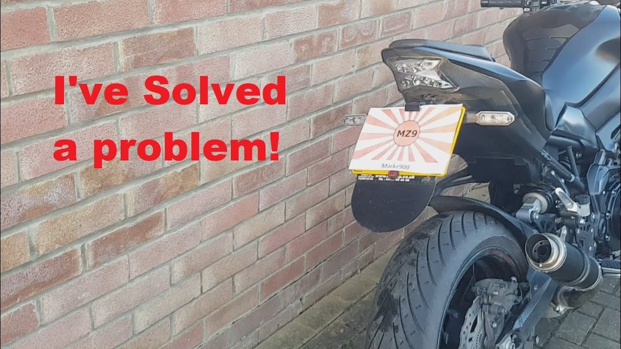 I fixed a problem with my Z900 - Rear spray protector - YouTube