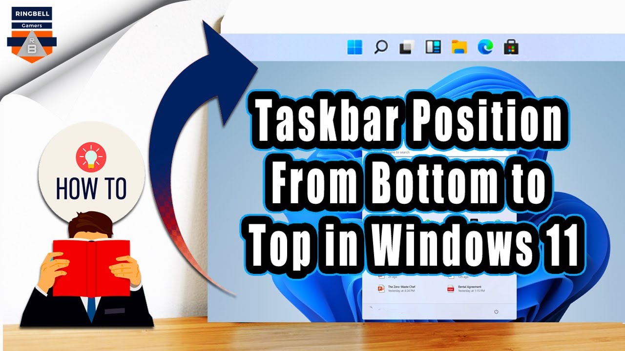 How to Change Taskbar Position From Bottom to Top in Windows 11 - YouTube