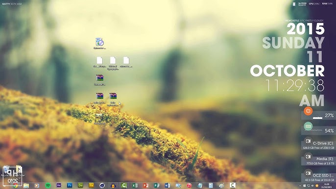 Tema Windows10 Rainmeter 1803 2018 Youtube Windows Insider 17101 .1000