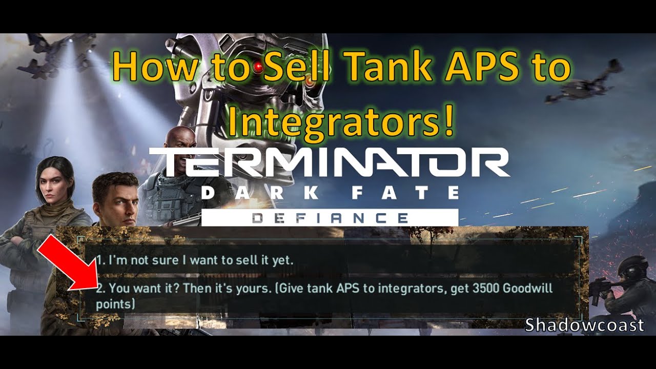 How to Sell Tank APS to Integrators in Terminator Dark Fate Defiance ...