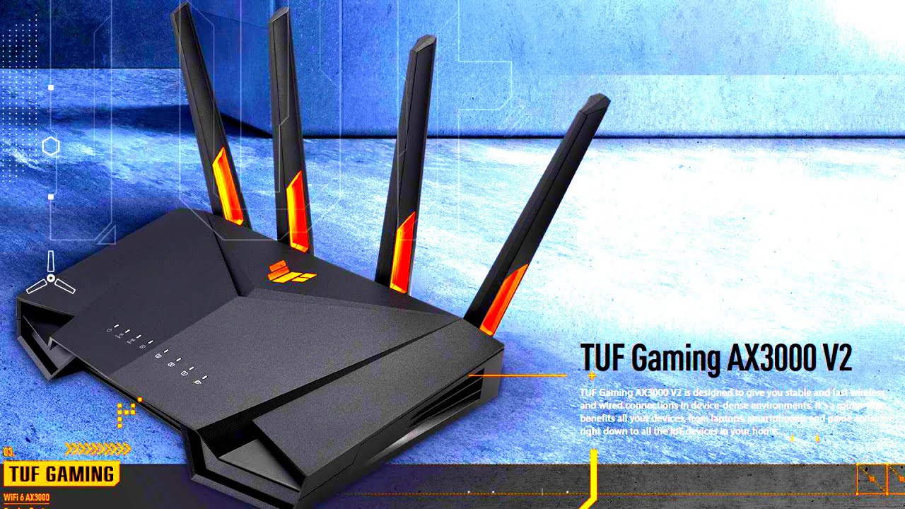 Asus TUF Gaming AX3000 V2 WiFi 6 Router Review - YouTube