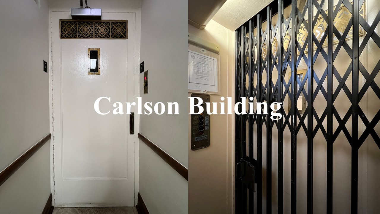 Antique Chicago Gated Traction Elevator - Carlson Building - Evanston ...