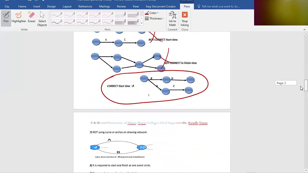 المرحلة الثالثة-Eng. Management-Network Analysis by_ AOA _Method- Civil ...