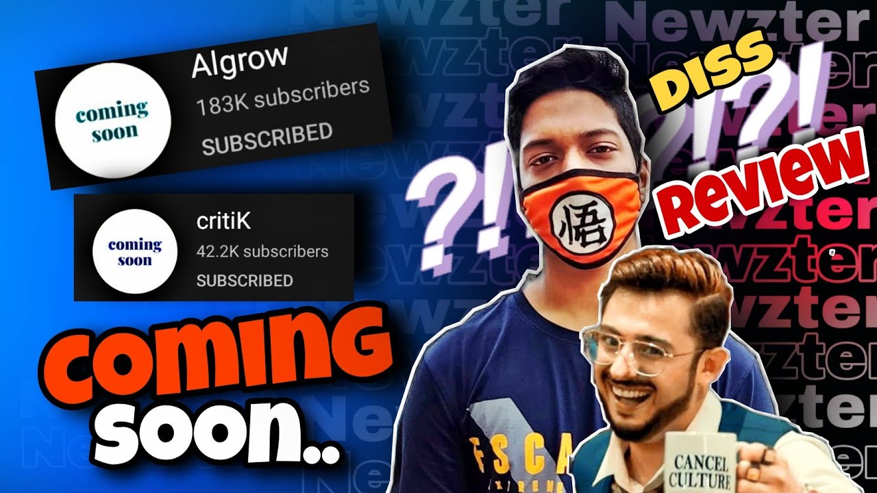 CRITIK is Back | ALGROW Real Name REVEALED | GLOWKUS Review On CARRY's ...