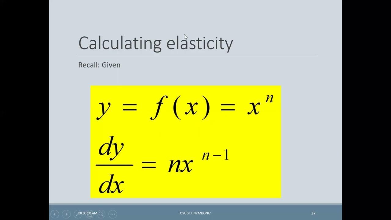 Calculating price, cross price elasticity - YouTube