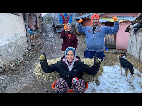 YENİ GELİN&DAMAT KÖYDE İŞ BAŞINDA👏sür şöför (vlog 3)