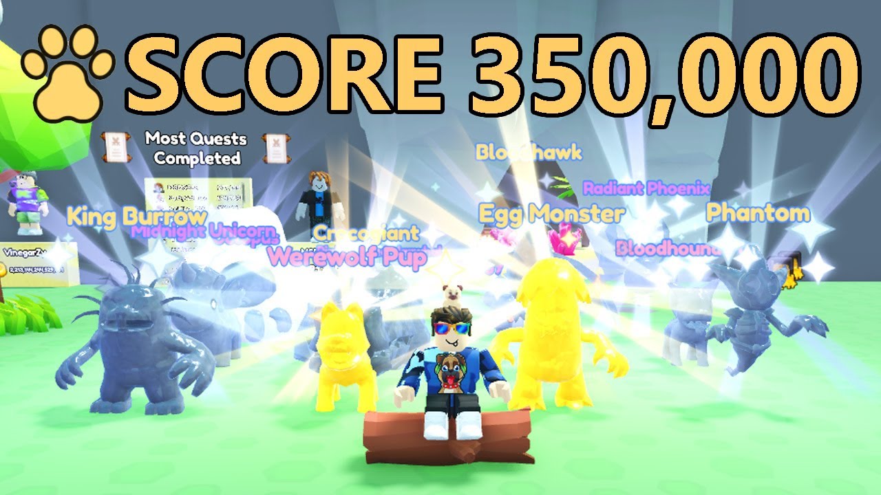 350,000 Pet Score And Super Quick 5 Rebirths In Roblox Collect All Pets ...
