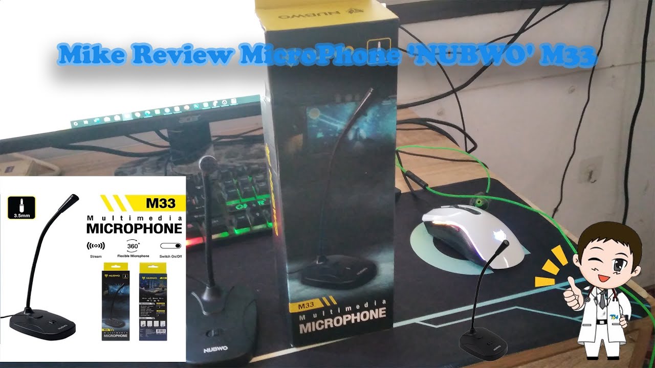 รีวิวสิ้นค้า Microphone MicroPhone 'NUBWO' M33 - YouTube