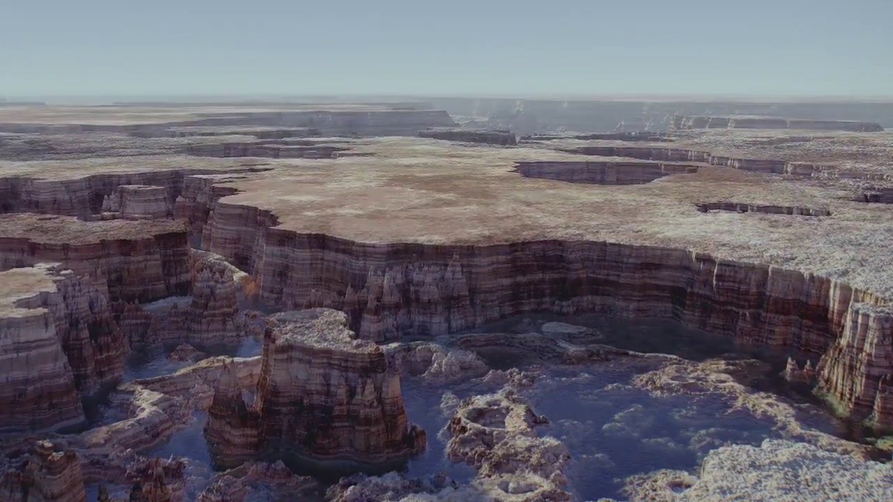 3D Procedural displacement in Lightwave - canyon landscape - YouTube