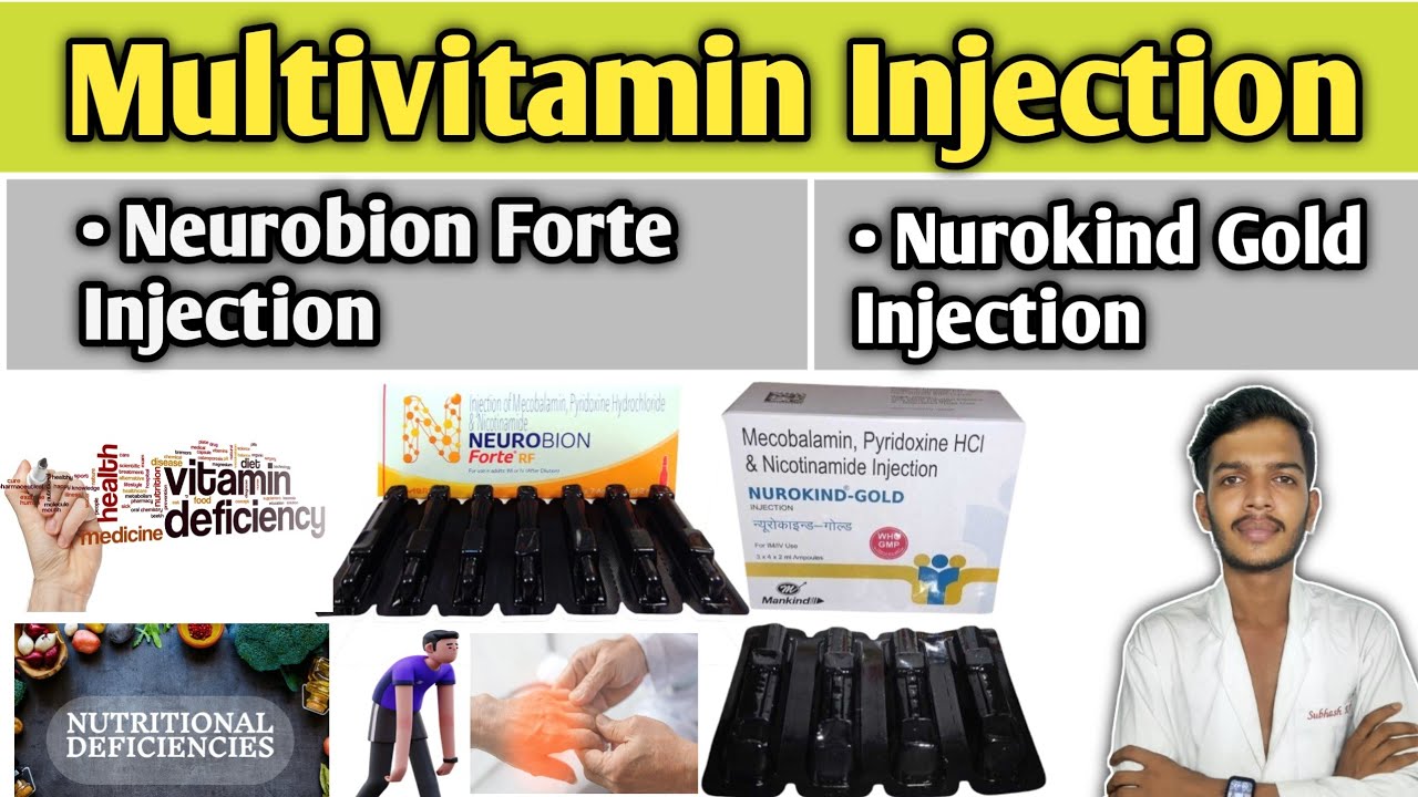 Multivitamin Injection || Neurobion -Forte Injection ,Nurokind Gold ...