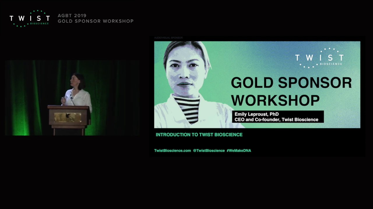 Emily Leproust, PhD | Introduction to Twist Bioscience | AGBT 2019 ...