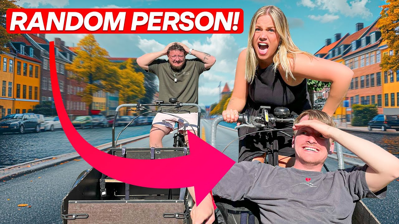 Hvem kan cykle LÆNGST med RANDOM mennesker?! - YouTube