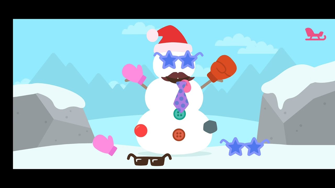 SAGO MINI WORLD. RUNNING IN A FUN SNOW CAR. KIDS LOVE ADVENTURES IN THE ...