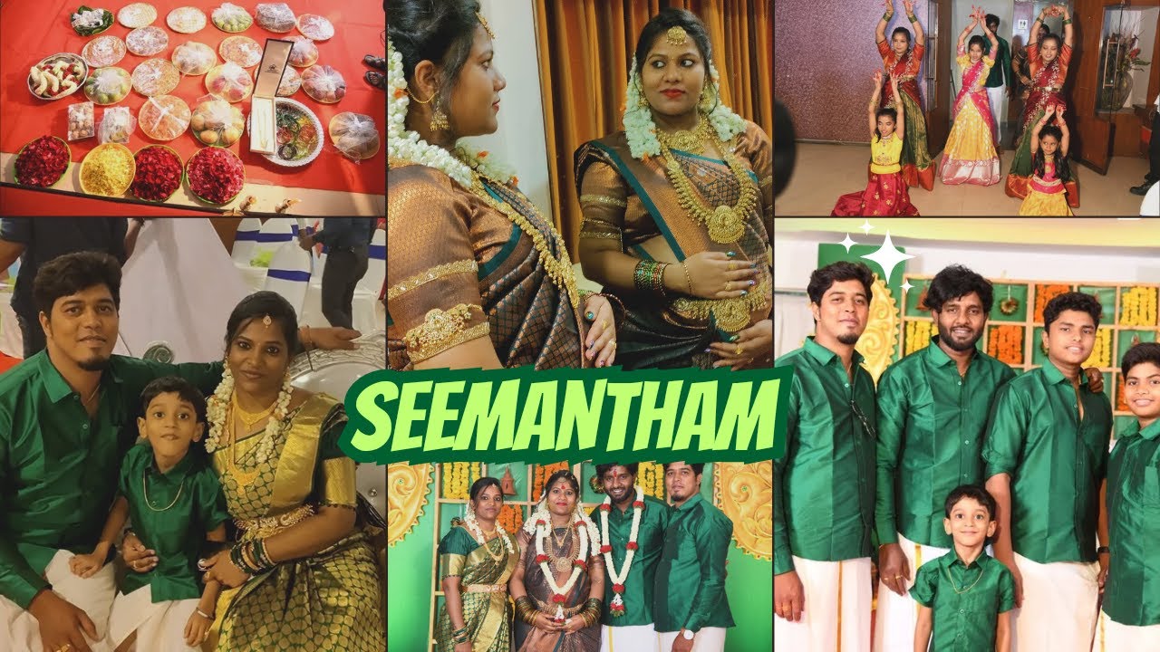 Grand Seemantham function|Baby shower function vlog|semantham|Mr and ...