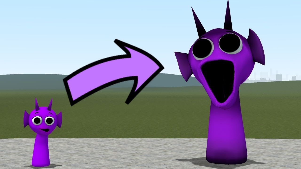 NEW HORROR PURPLE DURPLE SPRUNKI In Garry's Mod! - YouTube