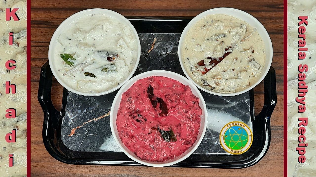Kichadi - Kerala Sadhya Recipe || Vellarikka || Beetroot || Pavakka ...