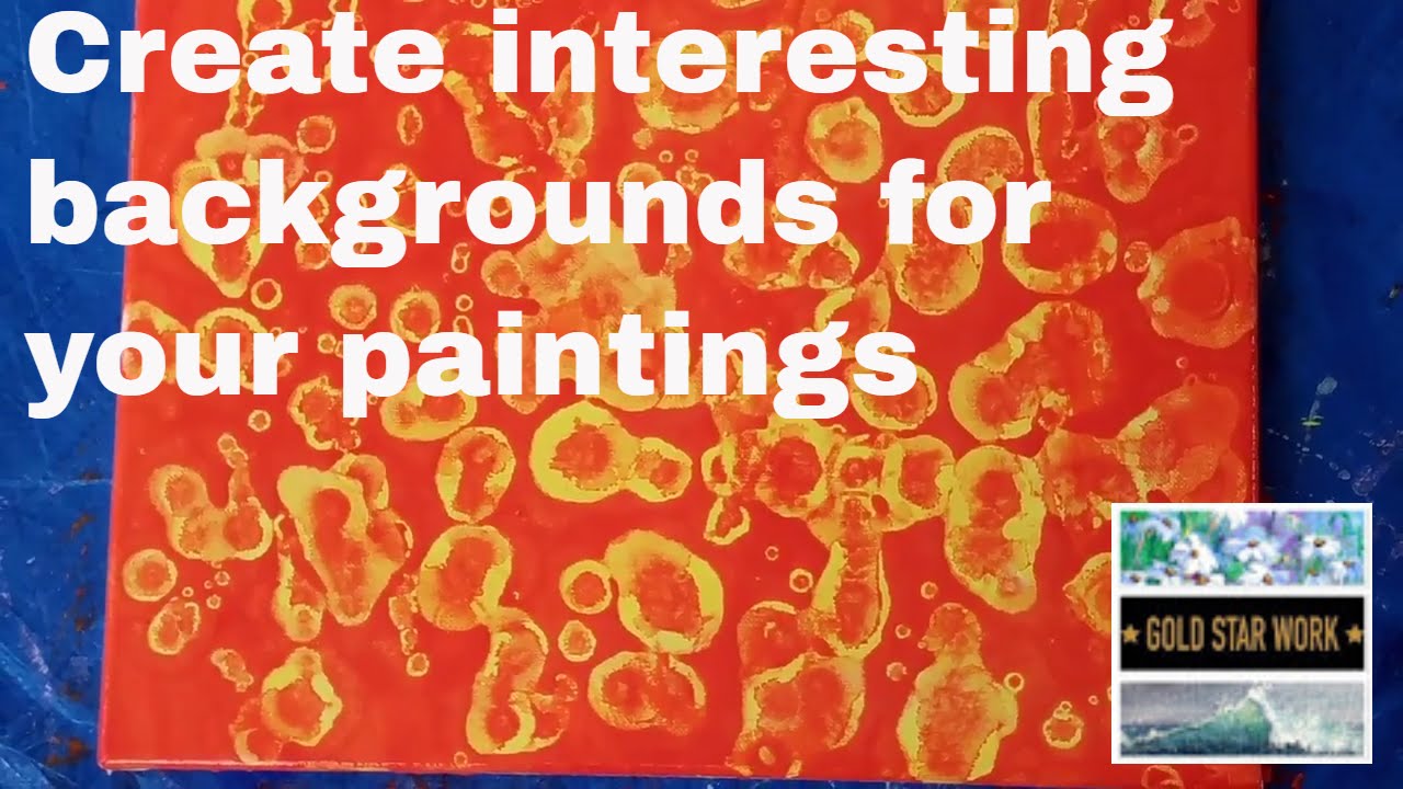 Alcohol drops for backgrounds, Acrylic painting technique - YouTube