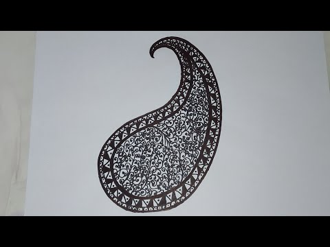 Rəsm - Naxışlı Buta Necə Çəkilir