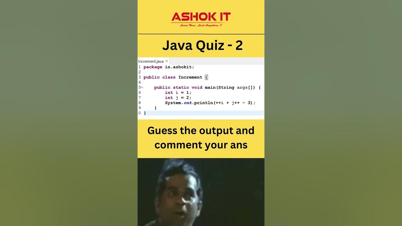 Java Quiz - 2 | Comment your answer - YouTube