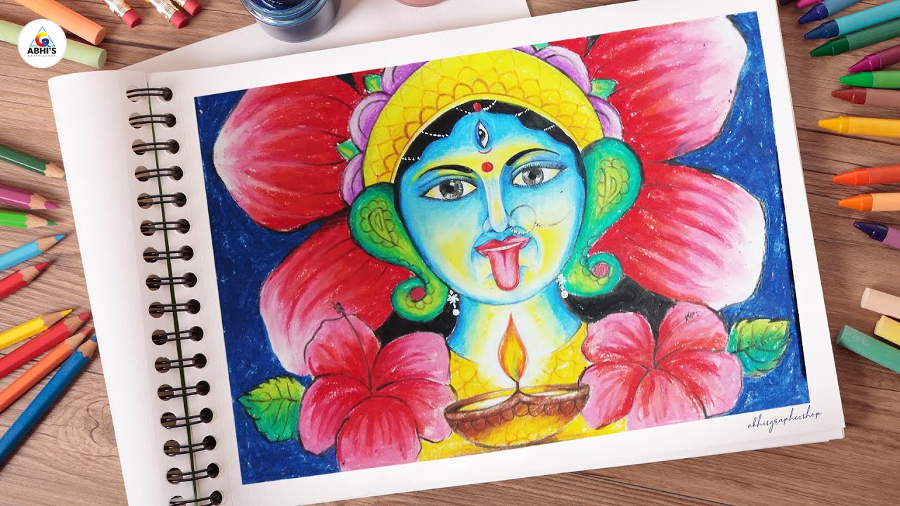 Tutorial 63 - Maa Kali Drawing | Diwali Special - YouTube