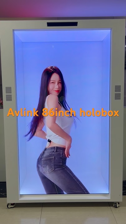 Avlink 98inch 86inch holobox AI technology transparent showcase best LCD digital signage factory ...