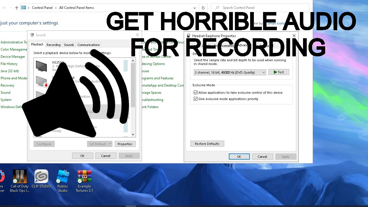 How to make your mic sound horrible! - YouTube