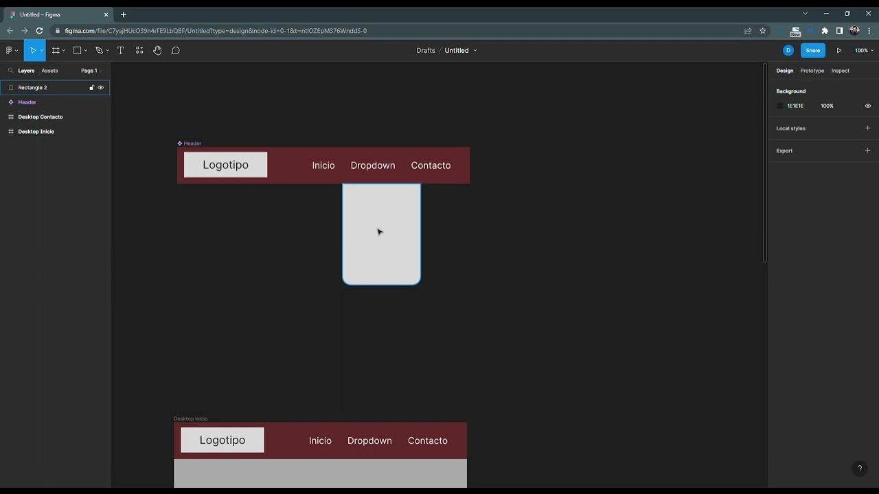 Cómo crear dropdown menus con Figma ( activados con click ) - YouTube