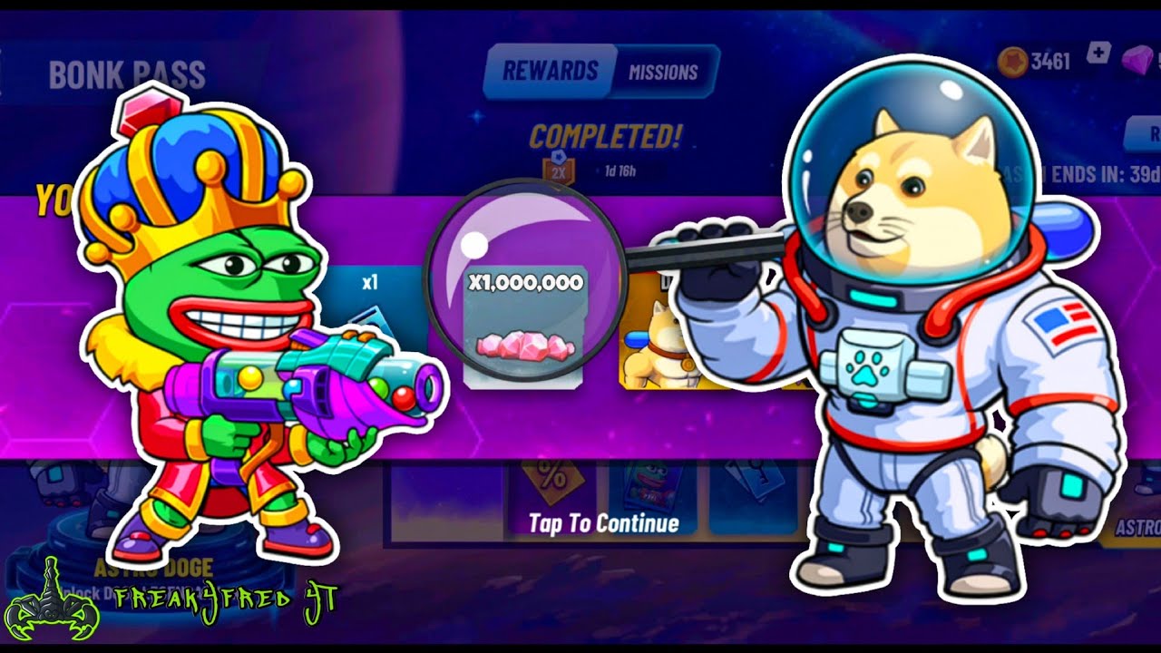 MAXED BONK PASS!! King Papi & Astro Doge #battlestars #gameplay - YouTube