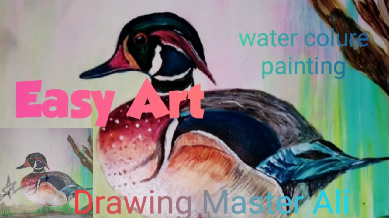 Duck water painting#arabic calligraphy#YouTube shorts #short - YouTube
