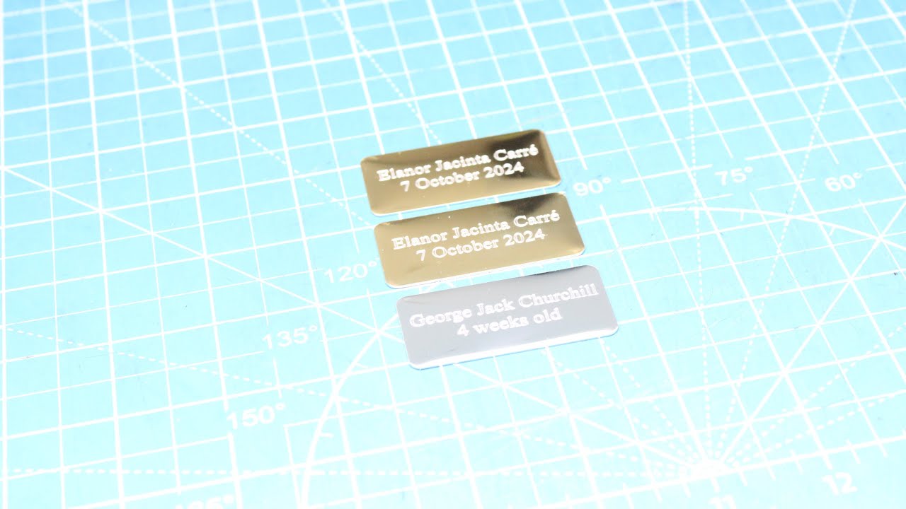 Custom Engraving 3 x Plates Engraved - YouTube