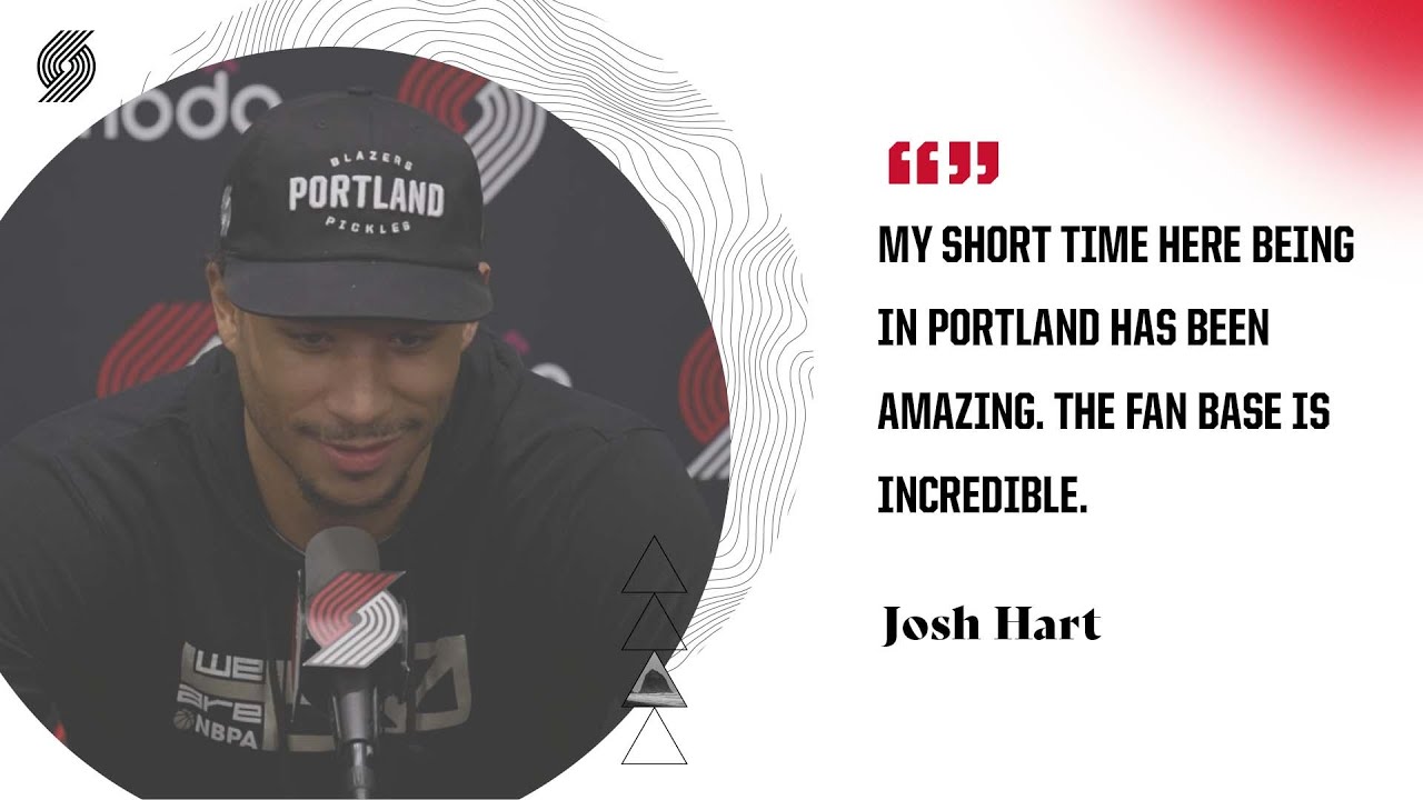 Josh Hart: "My short time here being in Portland has been amazing. The ...