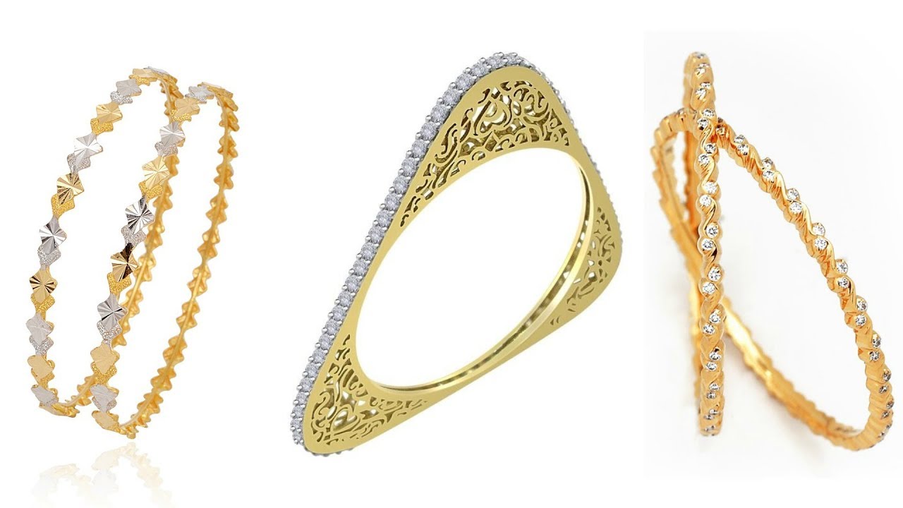 Single Line Diamond Bangles Designs || Excellent Designs of Diamond ...