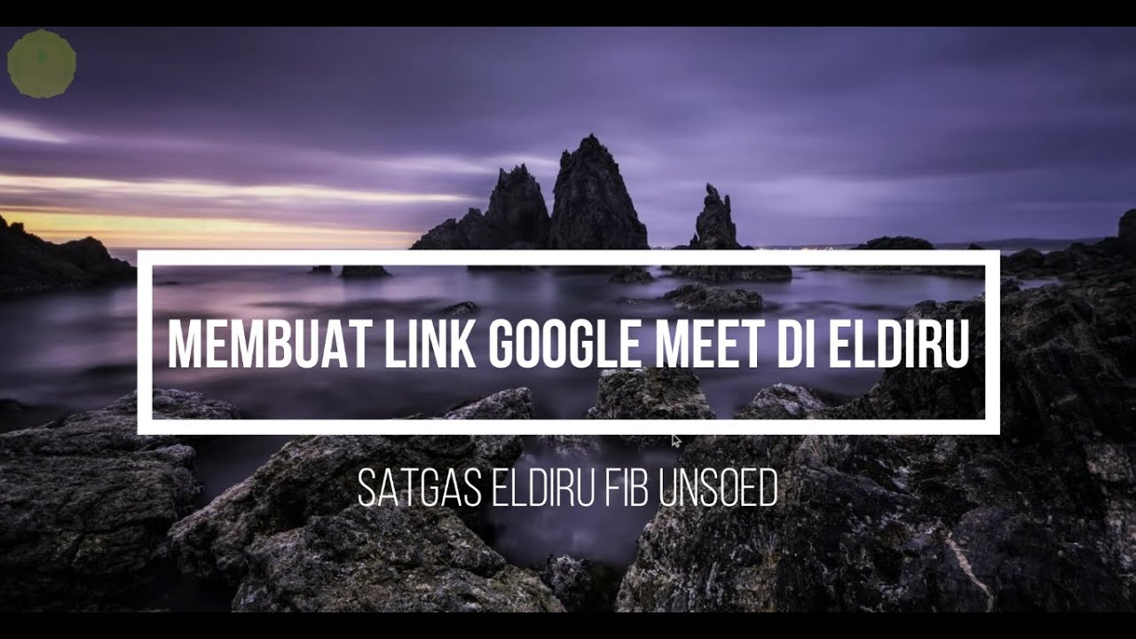 Cara Setting Link Google Meet di Eldiru | Tutorial Moodle #eldiru - YouTube