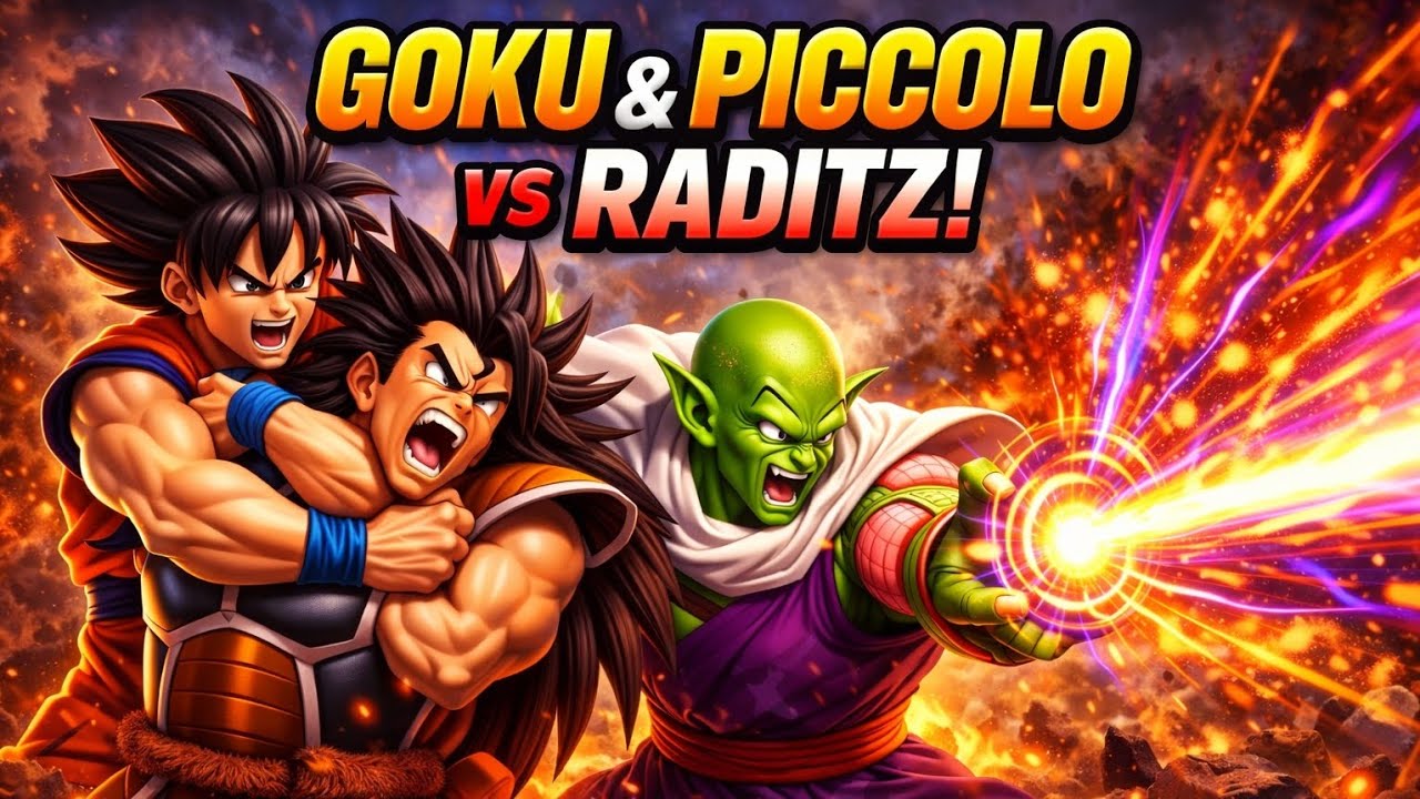 PART-1 || Goku & Piccolo vs Raditz – Saiyan Brother’s First and Most ...