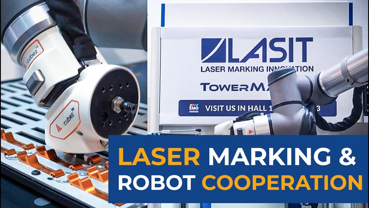 Cooperation between robots and laser marking machines - Lasit @acubez ...