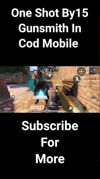 One Shot Kill BY15 Gunsmith In Cod Mobile Season 6 | Best BY15 Gunsmith For Mp And Br - YouTube