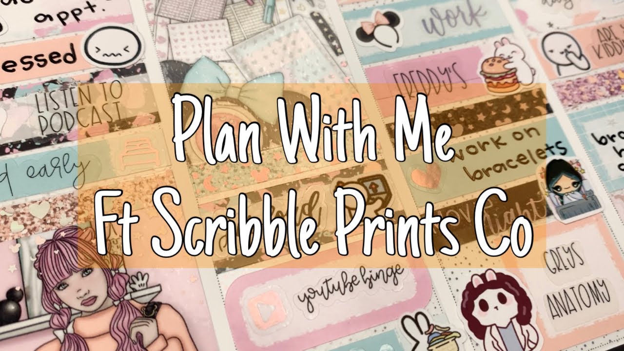 Plan With Me | Ft Scribble Prints Co | Park Hopper - YouTube