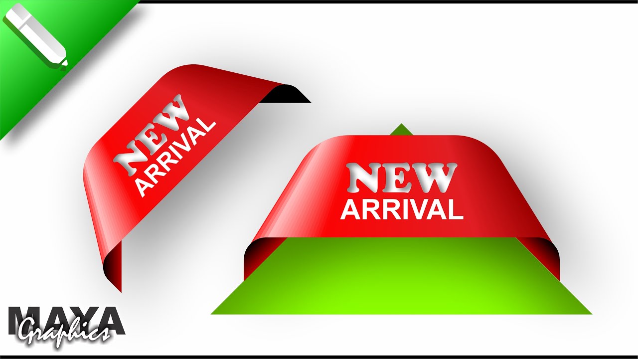 Corner Banner Design in Coreldraw | 3D Banner Designing in Coreldraw ...