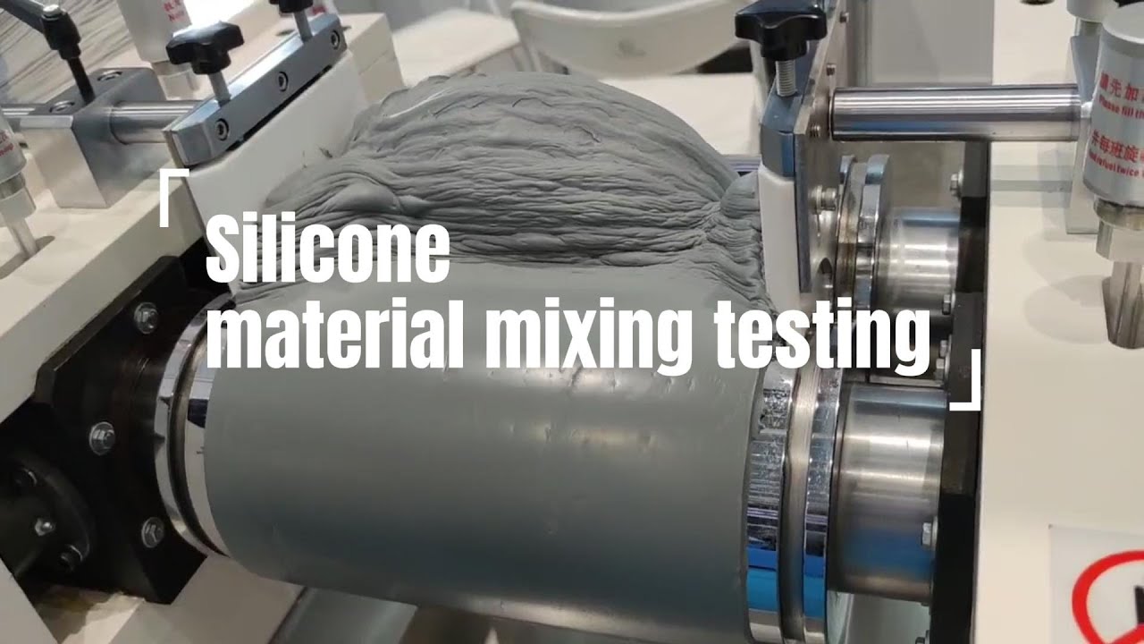 Two Roll Mill - On-site Testing of Silicone Materials. - YouTube
