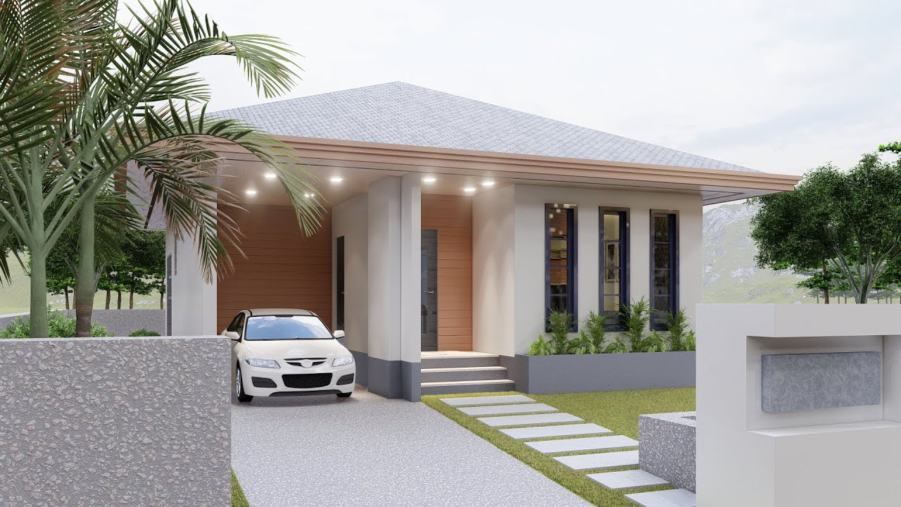 Wonderful Bungalow House Design Idea | 90 Square Meters - YouTube