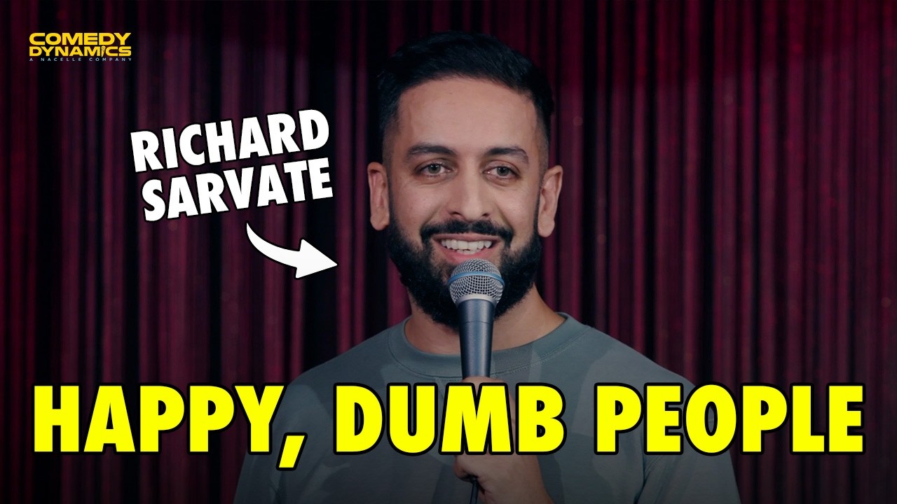 Happy, Dumb People - Richard Sarvate Stand-Up Comedy - YouTube