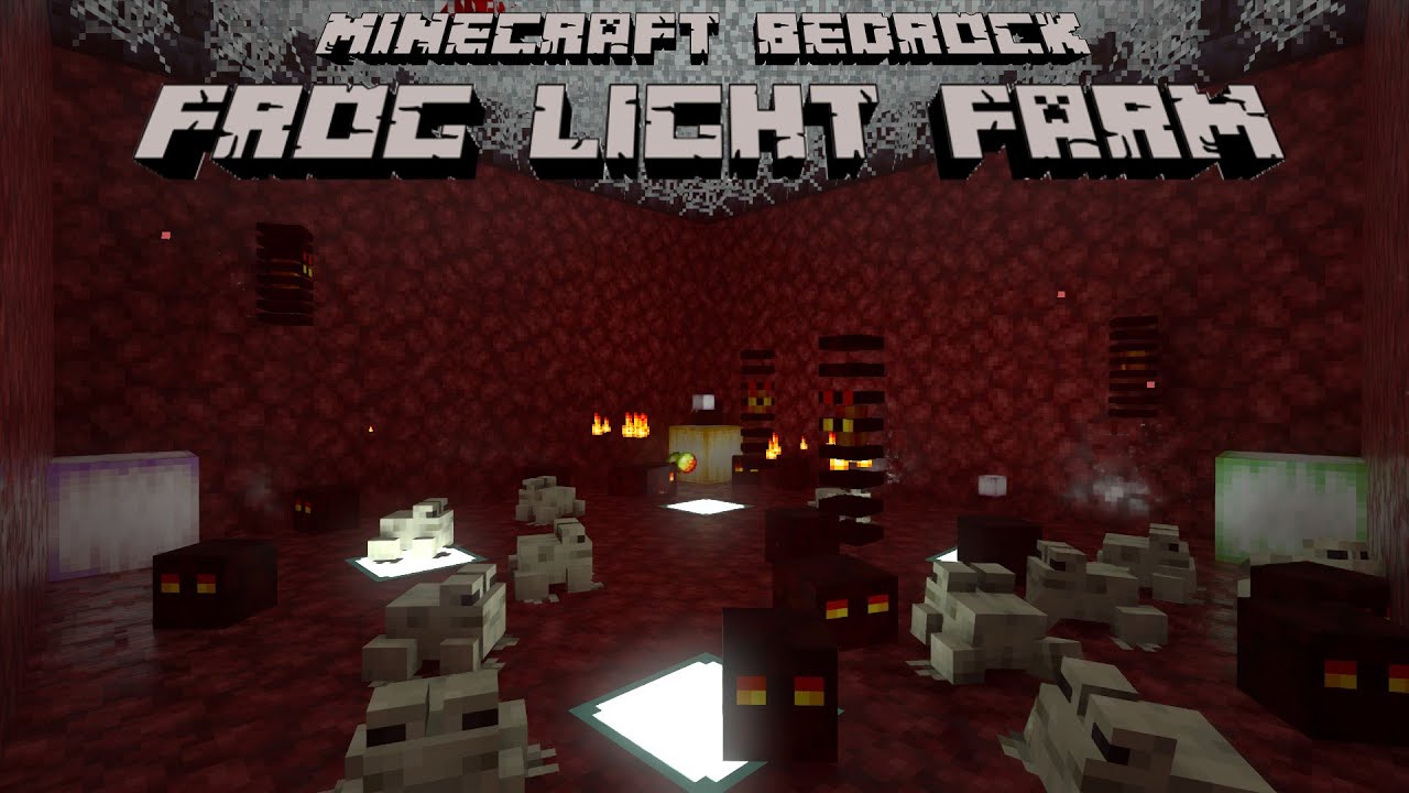 Frog Light Farm - Dangerous but worth it! - Minecraft Bedrock - YouTube