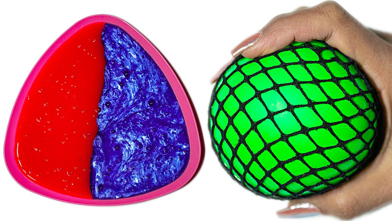 Melt stress Away with this satisfying 😌 slime video!ASMR no talking ️ ...