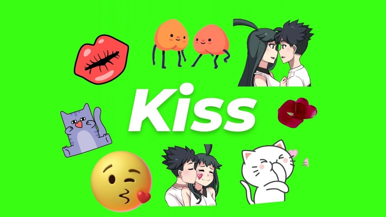 Animated Kiss Green Screen Pack (Free Download) - YouTube