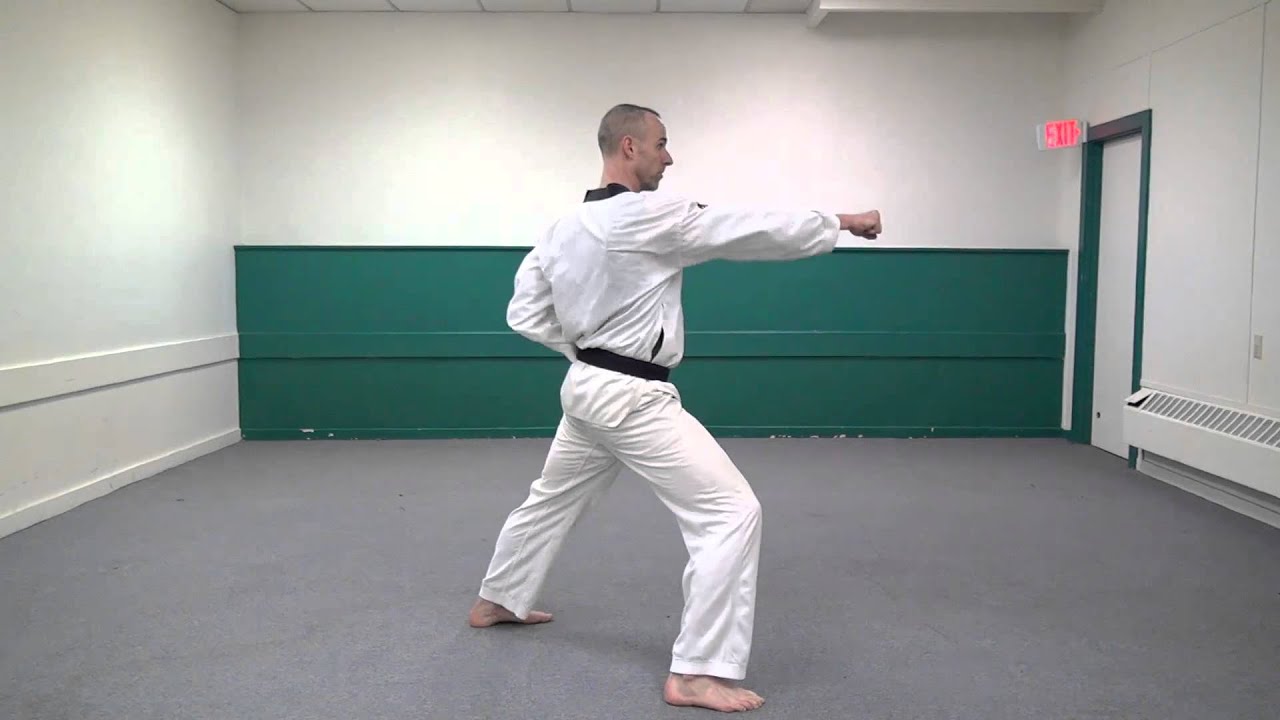Taegeuk Pal Jang Form / Poomse For Taekwondo - Parks Version - YouTube