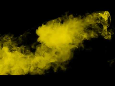 Smoke Effect Yellow Color Smoke Black Screen Video